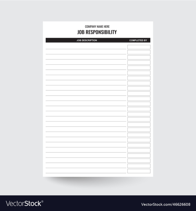 Free: job responsibility checklist - nohat.cc