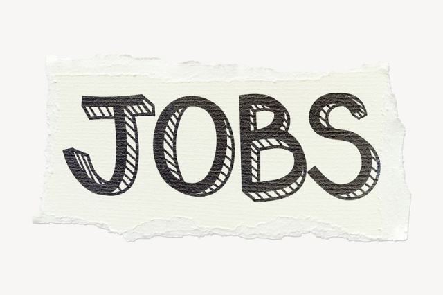 Free: Jobs word sticker, ripped paper | Free PSD - rawpixel - nohat.cc