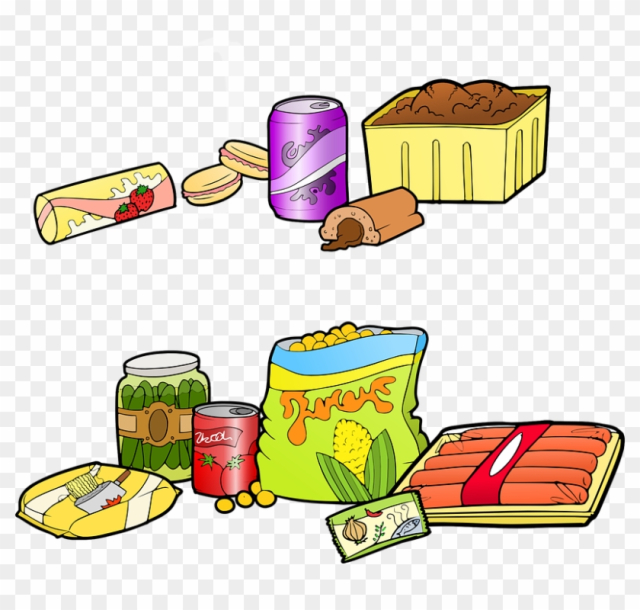 Free: Junk Food Cartoon - Processed Food Cartoon - nohat.cc
