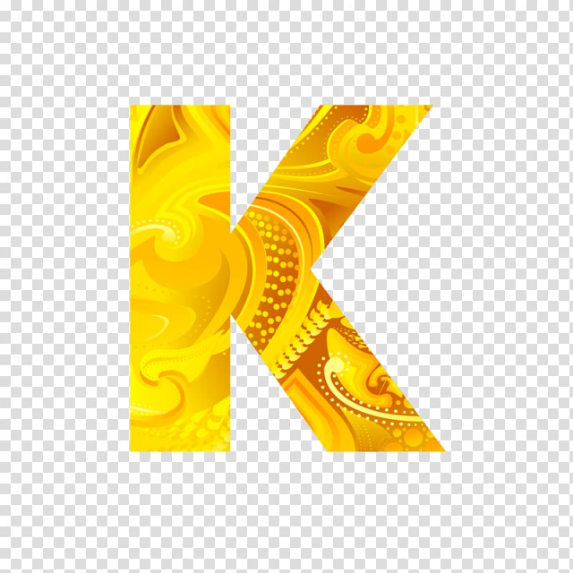 Free: K abstract , Letter K Icon, Golden letters K transparent ...