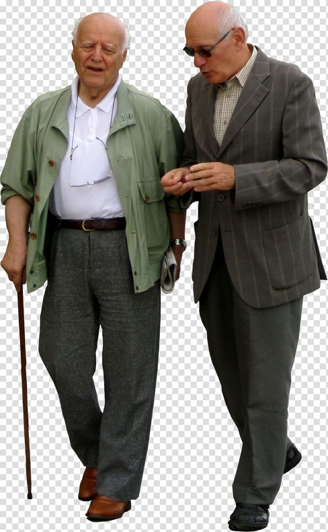 Free: Kaestle&ocker Walking Old age elderly, people transparent ...