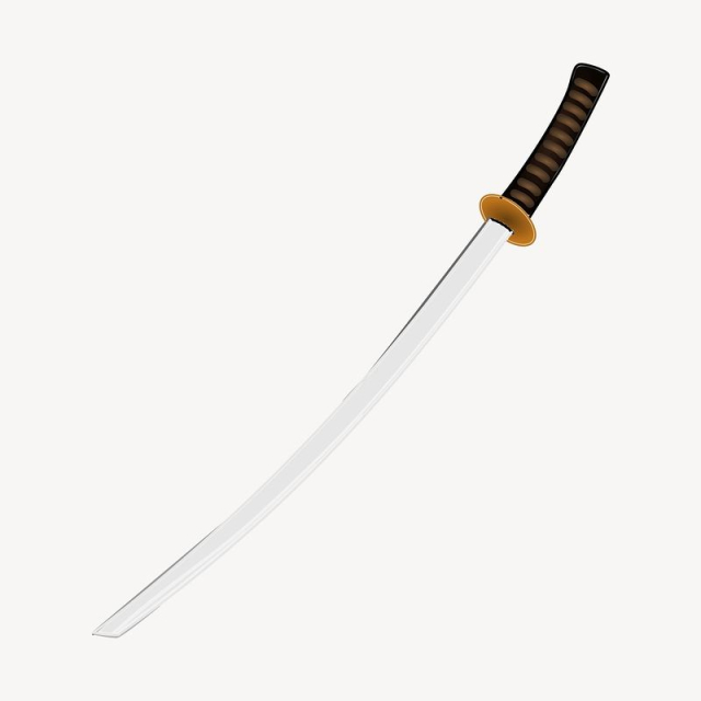 Free: Katana sword sticker, weapon illustration | Free PSD - rawpixel ...