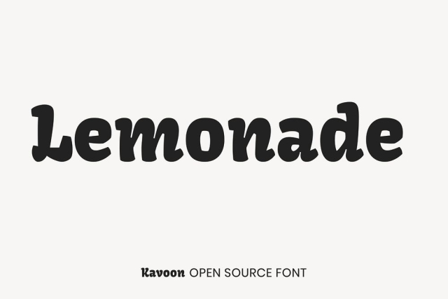 Free: Kavoon open source font by Viktoriya | Free Font Add-on ...