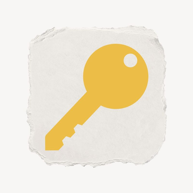 Free: Key, safety icon, ripped paper | Free PSD - rawpixel - nohat.cc
