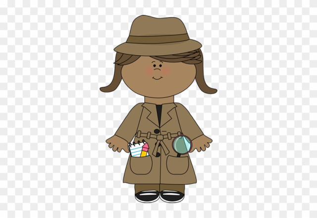 Free: Kid Detective Clipart - Detektiv Girl Clipart - nohat.cc