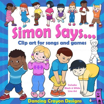 Free: Kids Actions | Clip Art Kids by Dancing Crayon Designs | TpT ...