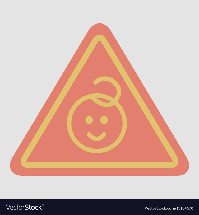 Free: Kids warning road sign vector image - nohat.cc