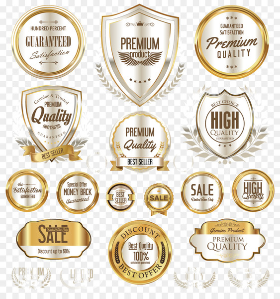 Free: Label Circle Euclidean vector - Golden round label vector - nohat.cc