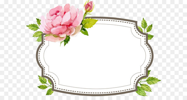 Free: Label Flower - Sweet wedding style hand painted flower label ...