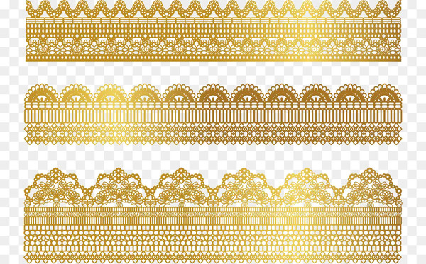 Free: Lace Gold Textile Ribbon - Gold lace border - nohat.cc
