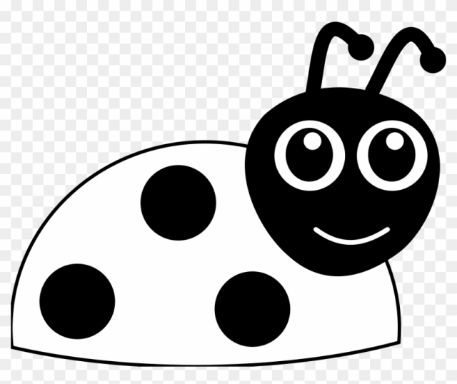 Bug Black And White Clipart