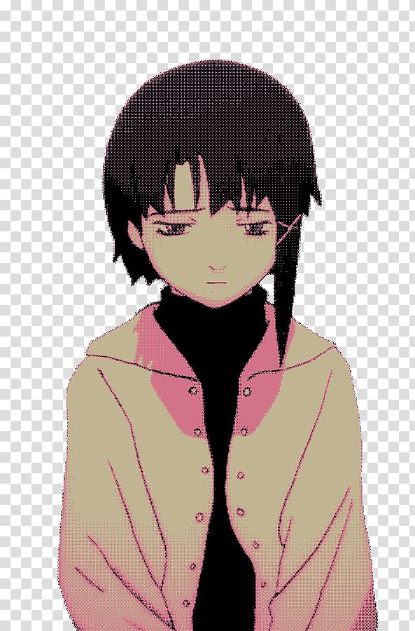 Free: Lain Iwakura Anime 4chan, Anime transparent background PNG ...