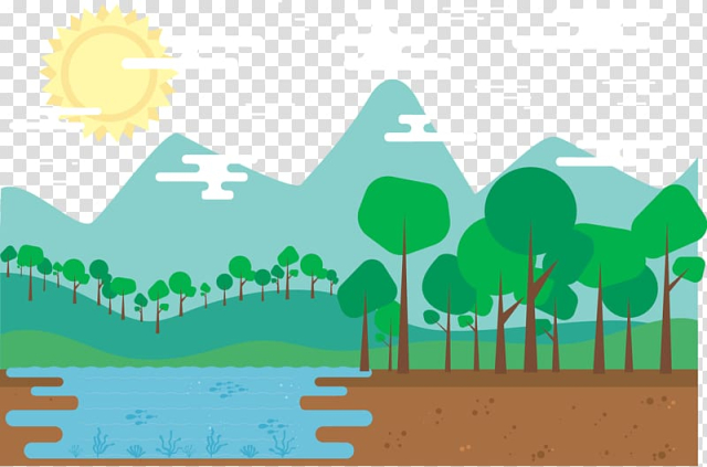 Free: Landscape Illustration, Forest transparent background PNG clipart ...