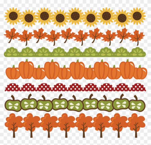 Free: Large Fall-borders - Cute Fall Border Clipart - nohat.cc