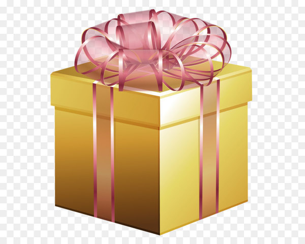 Free: Large Gold Gift Box with Pink Bow - nohat.cc