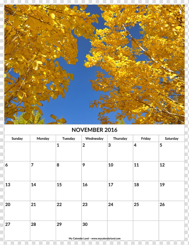 Free: Leaf Autumn Yellow Calendar Deciduous, november calendar ...