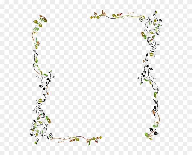 Free: Leaf Frame Png Clipart - Floral Border Clip Art - nohat.cc