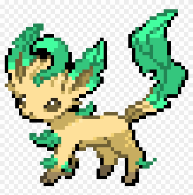 Free: Leafeon - Pixel Art Pokemon Leafeon, HD Png Download (#1101525 ...