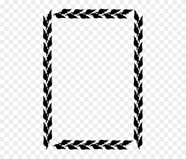 Free: Leaves Border, Frame, Leaves - Side Border Design Png - nohat.cc