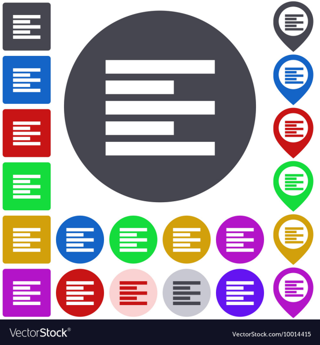 Free: Left Alignment Icon Set vector image - nohat.cc