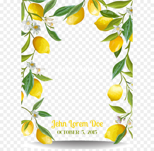 Free: Lemon - Fresh lemon border - nohat.cc
