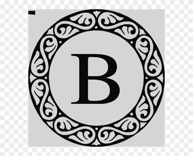 Free: Letter B Monogram Clip Art At Clker B Monogram Clipart - Circle ...