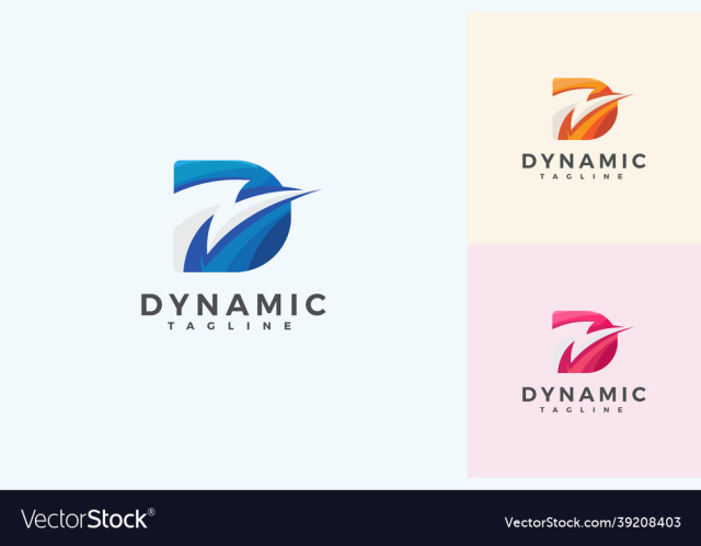 Free: letter d 3d creative dynamic logo - nohat.cc