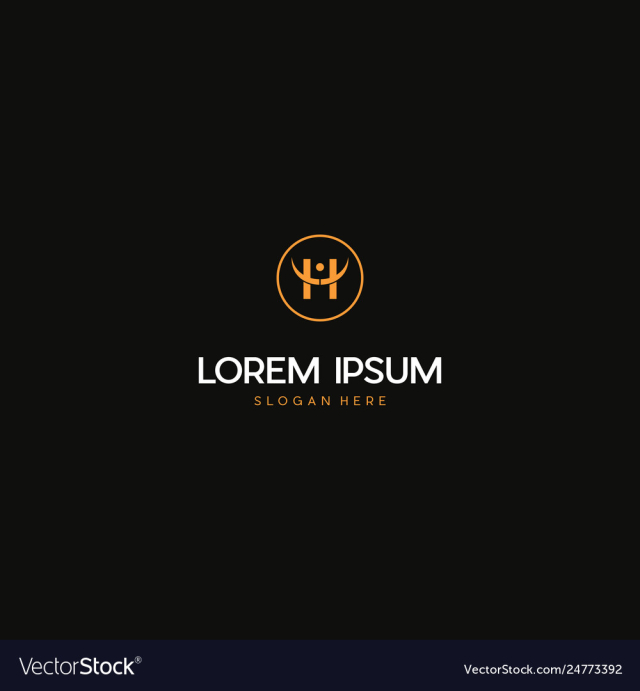 Free: Letter h human people creative business logo desig vector image ...