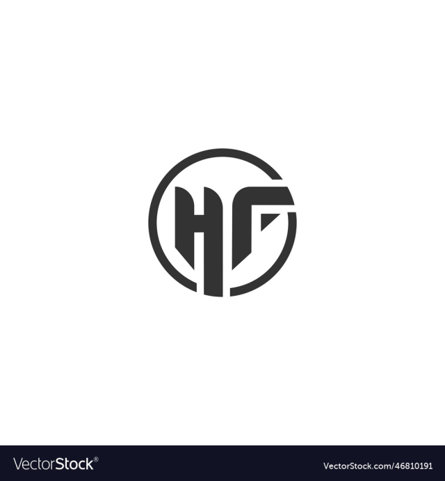 Free: letter hf logo design linked template - nohat.cc