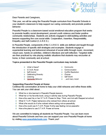 Free: Letter Home Introducing Peaceful People - nohat.cc