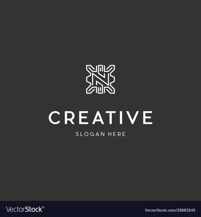 Free: Letter n outline luxury creative business logo vector image ...