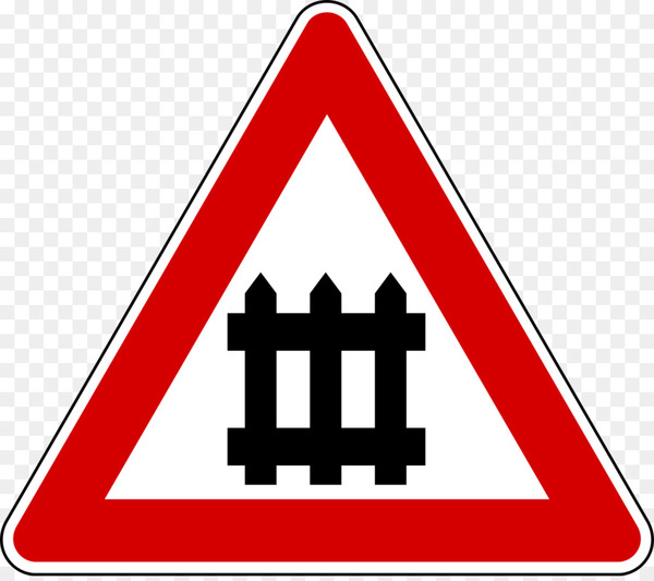 Free: Level crossing Traffic sign Warning sign Vector graphics Royalty ...
