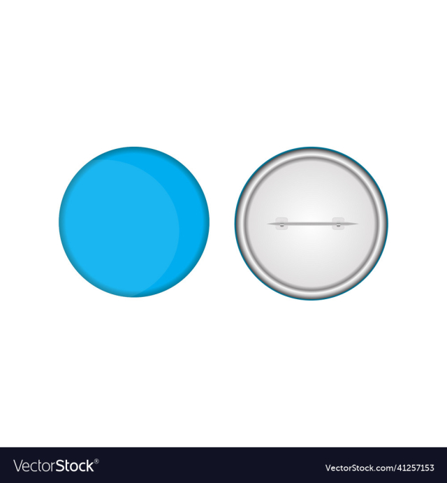 Free: light blue badge front and back view - nohat.cc