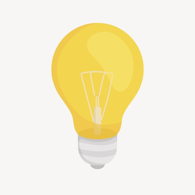Free: Light bulb collage element, cute | Free Vector Illustration ...