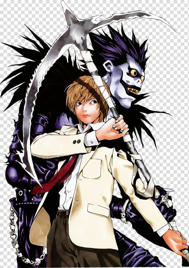 Free: Light Yagami Ryuk Near Rem, death lights transparent background ...