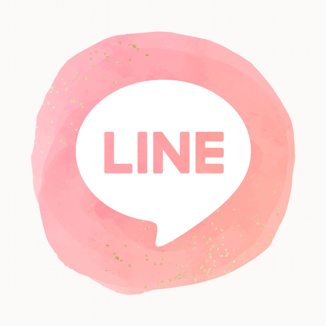 Free: LINE app icon with a watercolor graphic… | Free stock ...
