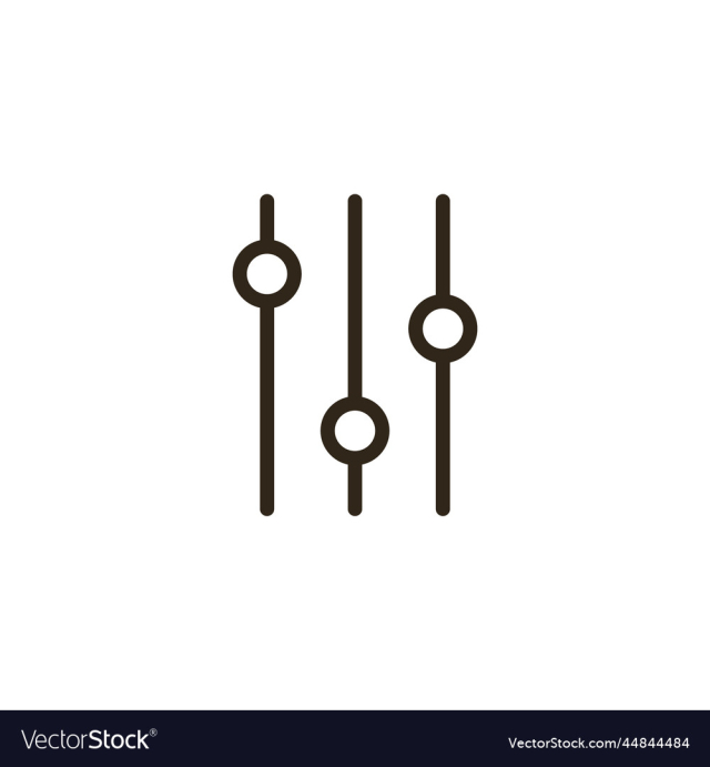 Free: line art icon of vertical adjustment knobs - nohat.cc