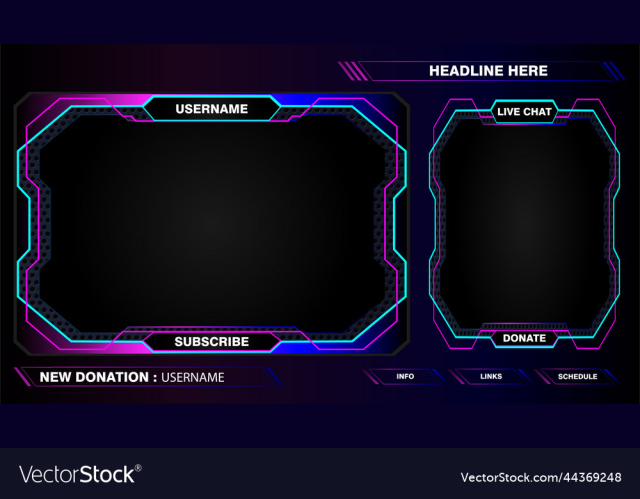 Free: live stream interface overlay frames - nohat.cc