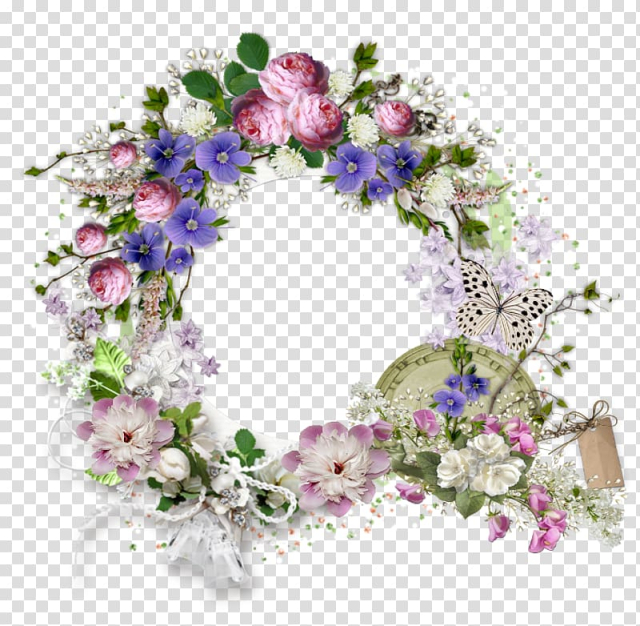Free: LiveInternet Frames, flowers in clusters transparent background ...