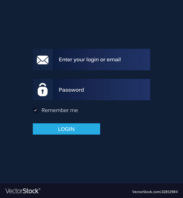 Free: Login form ui design for website and mobile apps vector image ...