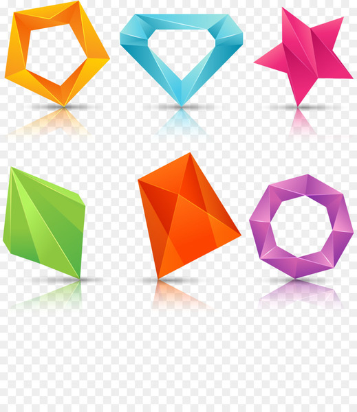 Free: Logo Shape Polygon Download - Vector hand-painted low polygonal ...
