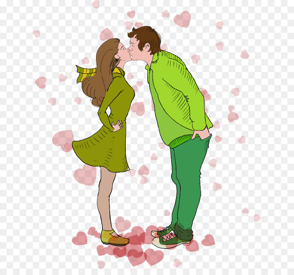 Free: Love Illustration Kiss Euclidean vector - kiss - nohat.cc