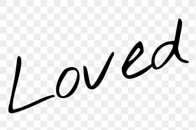 Free: Loved word png, simple typography | Free PNG - rawpixel - nohat.cc