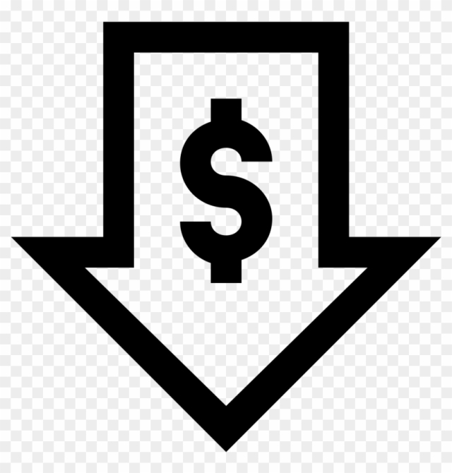 Free: Low Cost Icon - Money With An Arrow - nohat.cc