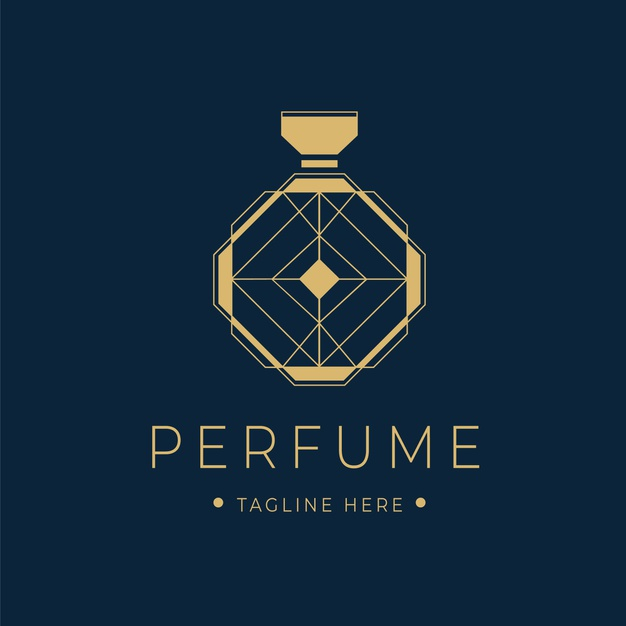 Free: Luxury perfume logo with bottle Free Vector - nohat.cc