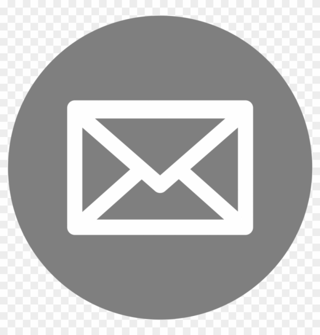 Free: Mail Icon White On Grey - Transparent Background Email Logos ...