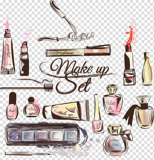 Free: Makeup set illustration, Cosmetics Fashion Make-up artist ...