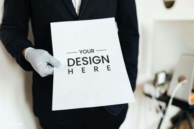 Free: Man receiving a paper mockup | Free psd mockup - 2353151 - nohat.cc