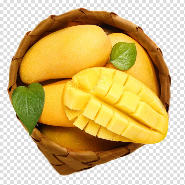 Free: Mango Fruit Icon, A basket of mango transparent background PNG ...