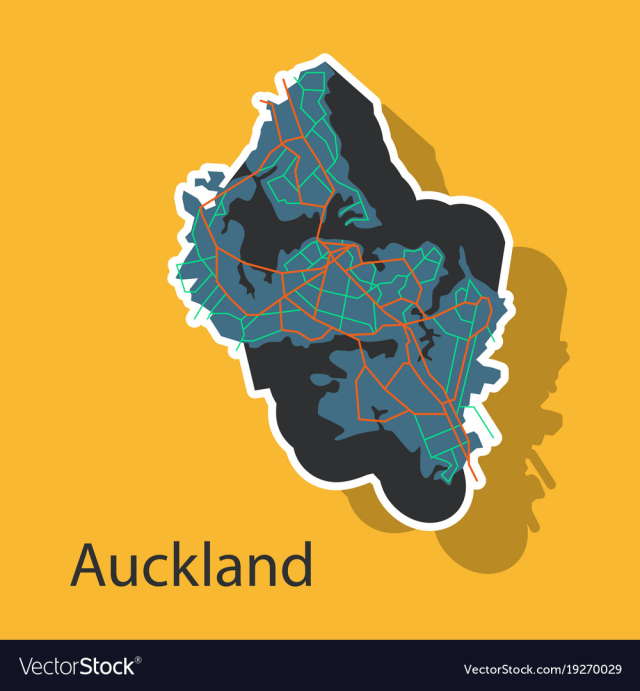 Free: Map - auckland new zealand - sticker vector image - nohat.cc